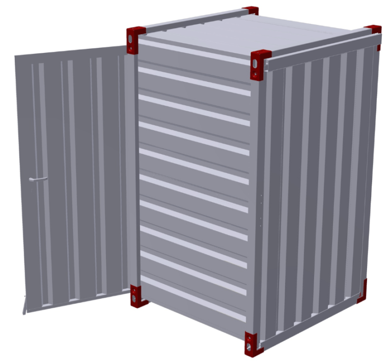 1m x 1.2m Standard Storage Unit - Steel Base | Kovobel Ireland