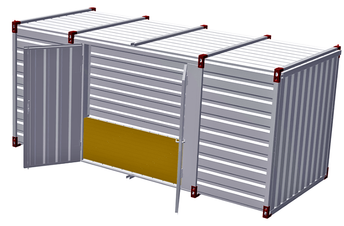 5m Storage Container - Double Side-Doors | Kovobel Ireland